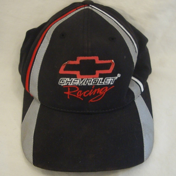 chevrolet | Accessories | Chevrolet Racing Trucker Hat Ball Cap Black ...